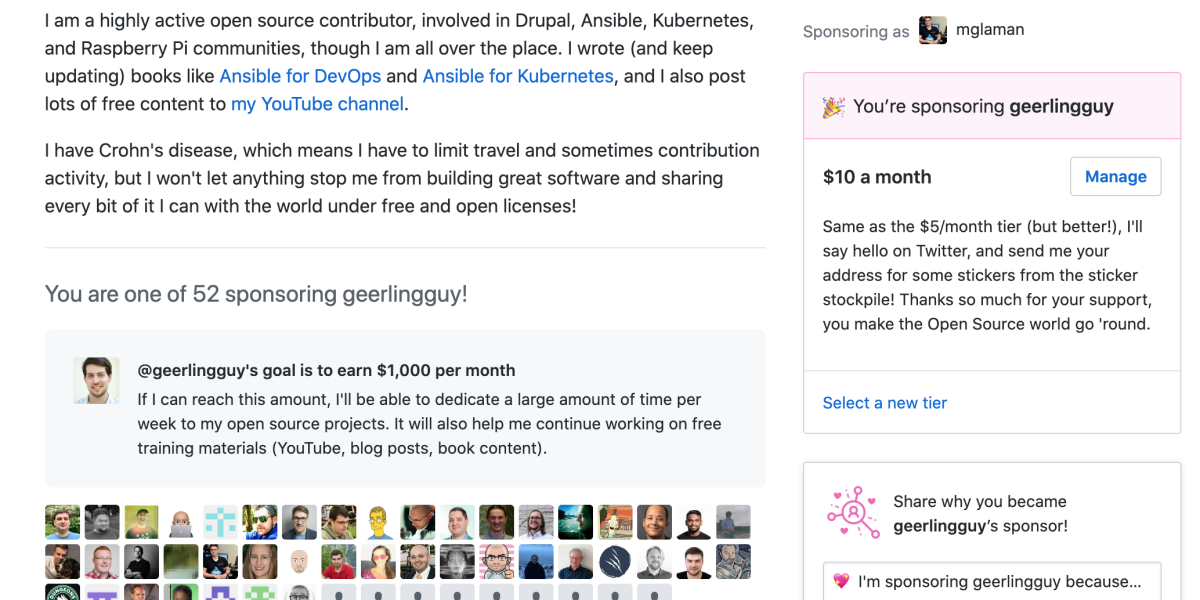 Sponsoring Jeff Geerling's work